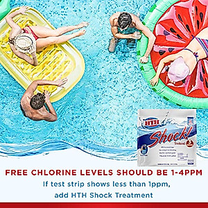 HTH 52015 Shock Treatment Swimming Pool Chlorine Cleaner, 13.3 oz (Pack of 6), Regular