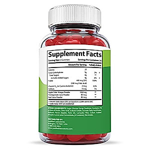 Justified Laboratories Active Keto ACV Gummies 1000MG with Pomegranate Juice Beet Root B12 60 Gummys