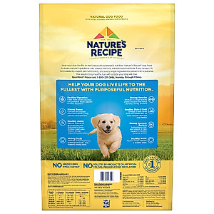 Nature’s Recipe Grain Free Chicken, Sweet Potato & Pumpkin Recipe, Dry Puppy Food, 12 Pounds (Packaging May Vary)
