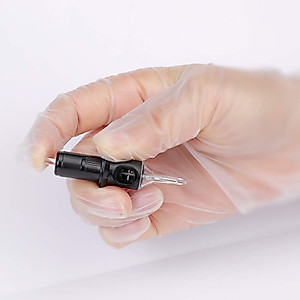 STIGMA #10(3RL) Bugpin Disposable Tattoo Needle Cartridges with Membrane Safety Cartridges for Tattoo Artists Round Liner 20Pcs Standard Pack EN05-20-1003RL