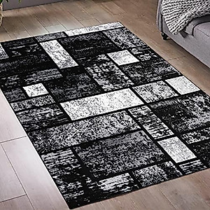 Persian Area Rugs 1007 Gray 8x10 Area Rug, 8 ft x 10 ft, Grey