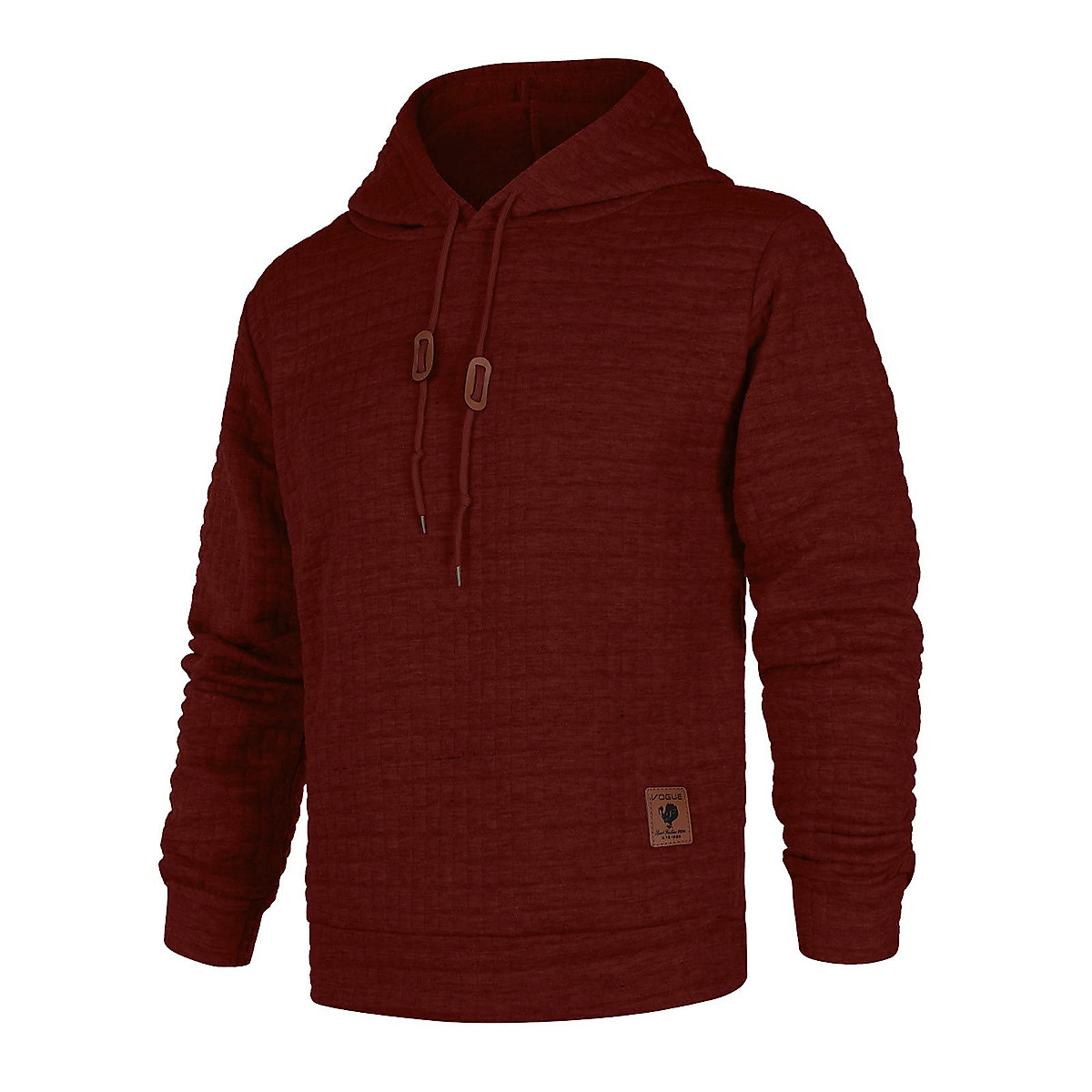 Ymosrh Mens Hoodie Sweatshirts Pullover, Trendy Hoodie Oversize Hoodies Sweatshirt Blank Hoodies for Printing Men Men's Winter Casual Hoodie Warm Long Sleeves Sweatshirt Coat Jacket (XL, Red)