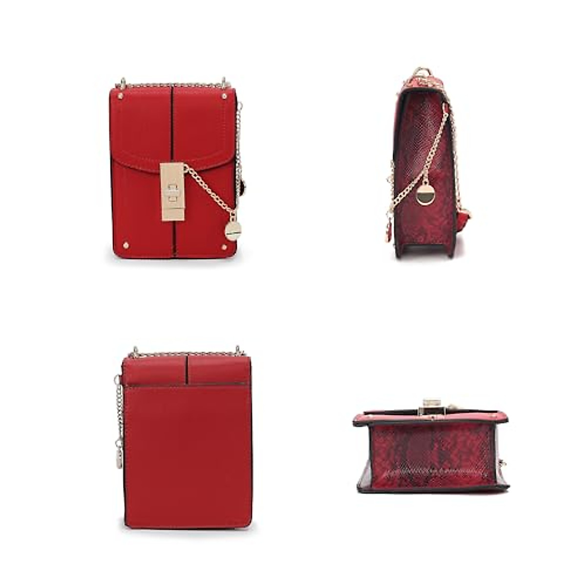 MKF Collection Small Crossbody Bag Cell Phone Purse for Women Card Slots – Vegan Leather Cellphone Bag Case by Mia K