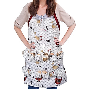 Chicken Egg Collecting Apron Hen Duck Goose Egg Holder Aprons Chicken Egg Apron for Fresh Egg Adjustable Gathering Apron with Pockets for Hen Duck Goose Egg Home Kitchen Women Presents Multicolor
