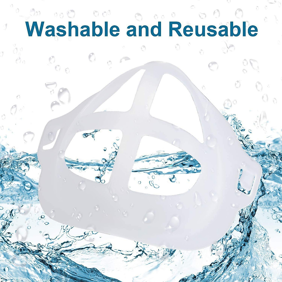 labato 3D Bracket Mask Insert Breathe Cup for Breathing Room, Silicone Mask Guard Face Mask Frame Cool Mask Cups Under Mask, Turtle Mask Spacer Nose Mouth Shield Mask Accessories for All Masks, 5PCS