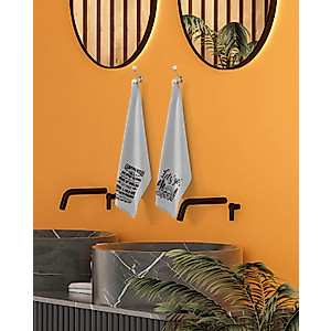 Happy Camper Camping Rules Absorbent Kitchen Towels And Dishcloths 16×24 Inches Set Of 4,Campsite RV Cabin Tent Hand Towel Dish Towel Tea Towel For Kitchen Bathroom Decor,Campers Camping Lovers Gifts