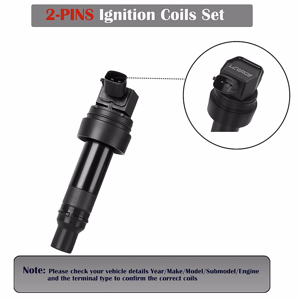 Ignition Coil Packs of 4 Fits for L4 1.6L 2012 2013 2014 2015 2016 2017 Kia Rio Soul Hyundai Accent Veloster 1.6 Coils Replaces# UF652 C1803