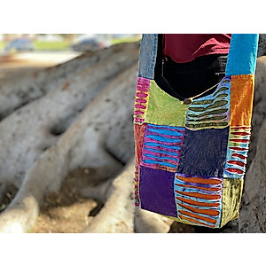 Original Collections Bohemian Crossbody Shoulder Razor Cut Purse Sling Shoulder Hippie Handbag Large