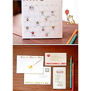 ALIMITOPIA Scrapbook Sticker,12 Sheets Kawaii Cartoon Cat Charactor DIY Transparent Decorative Paster Ornament Mark