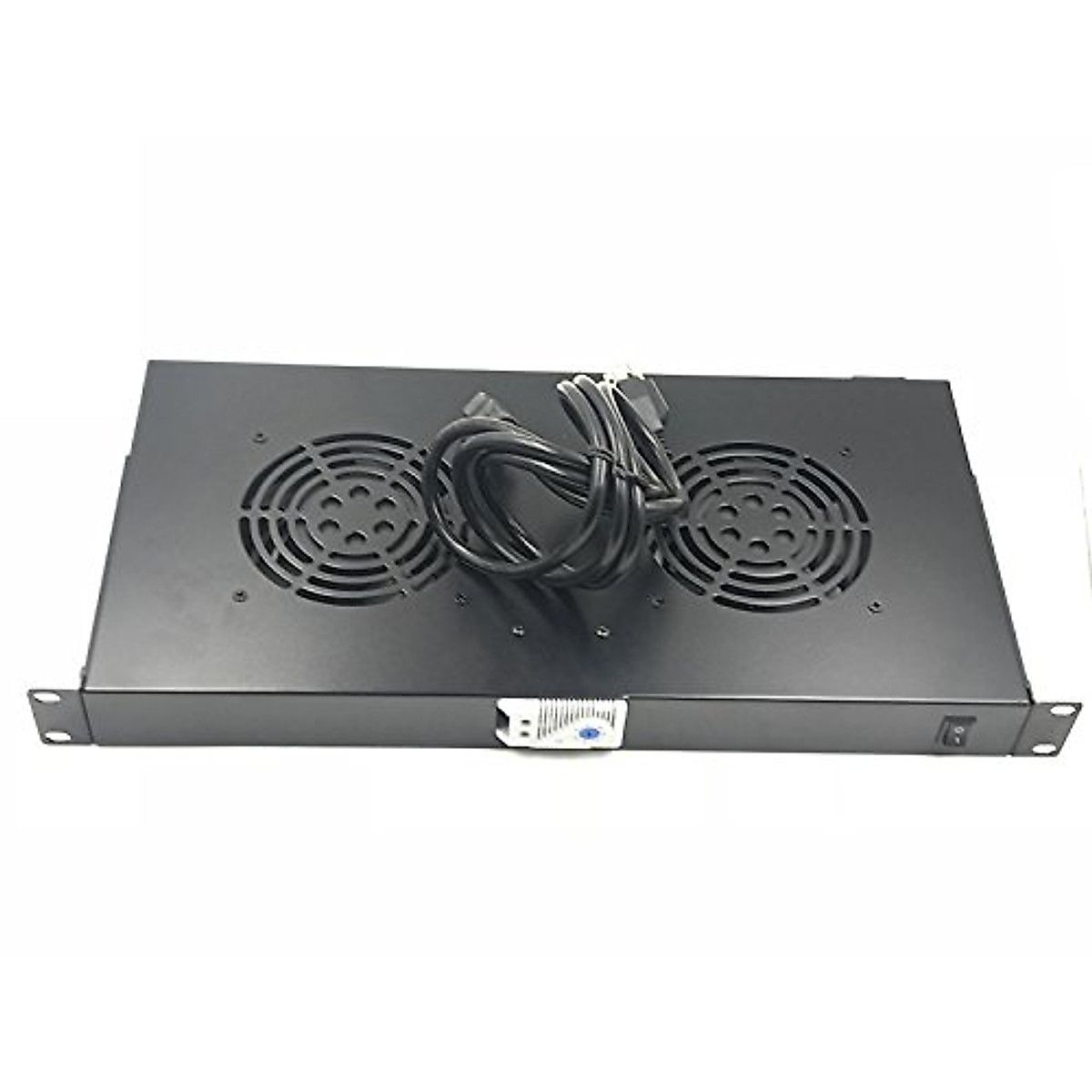 RAISING ELECTRONICS Rack Mount Temperature Control Server Fan Cooling System with 2 Fans 1U