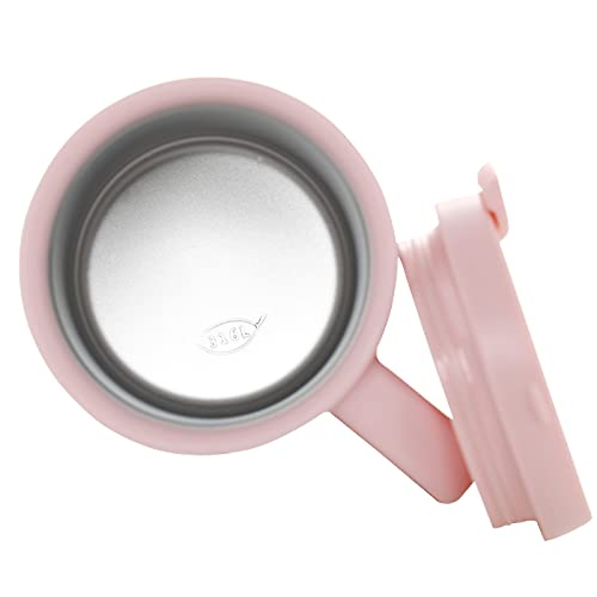 PINKAH Stainless Steel Coffee Mug with Lid and Handle, Double Wall Vacuum Insulated Cup, 16oz, Pink