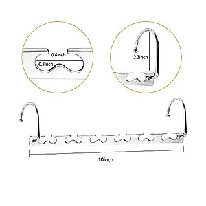 Magic Clothing Hangers Space Saving Sturdy Metal Hangers Wardrobe Closet Organizer Space Saving Hanger Pack of 6 Cascading Hangers