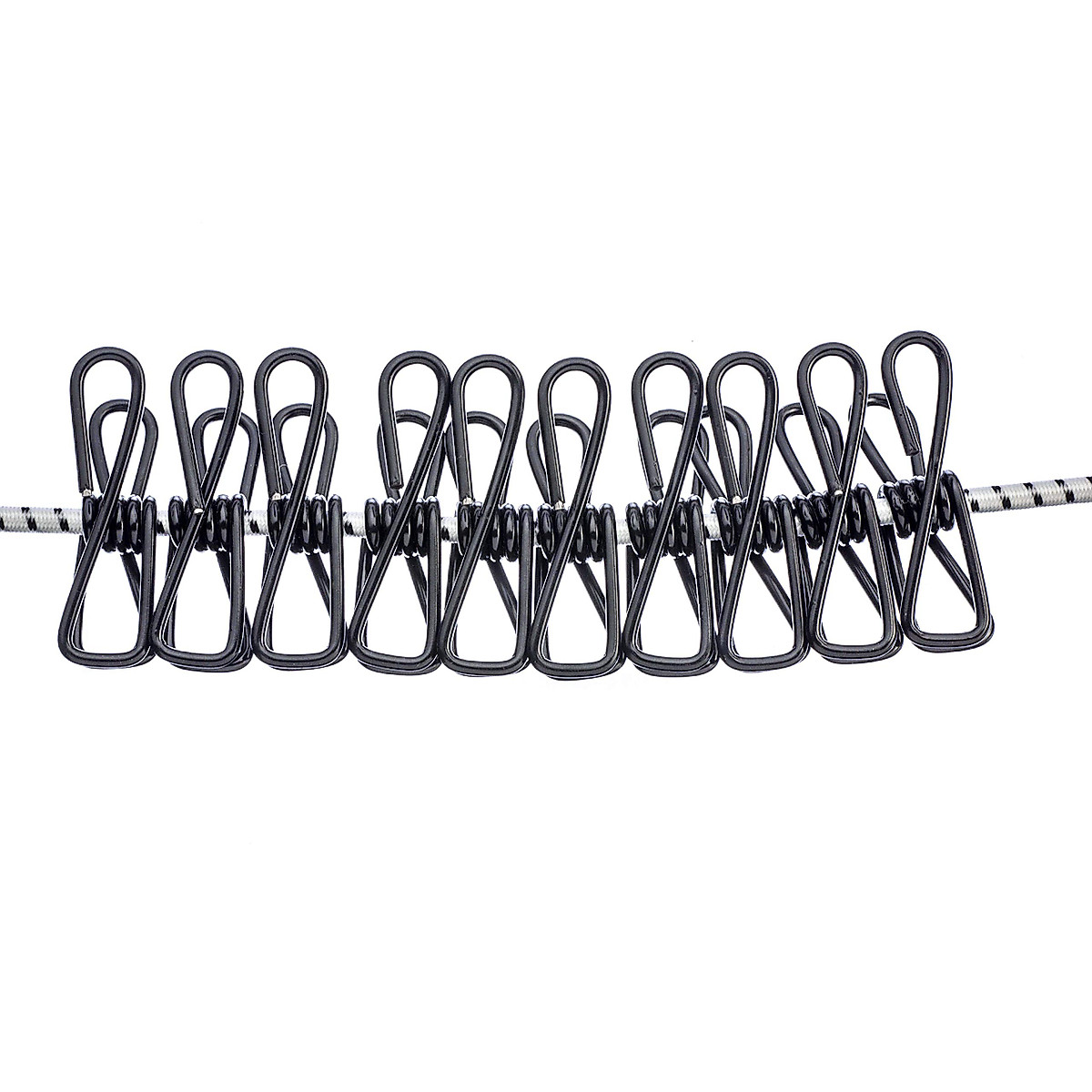 SE 10' Elastic Drying Cord with Weather Resistant Clips - OD-CL006