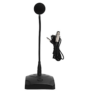 Tefola Wired Conference Microphone Wired Microphone Conference with 5m XLR Cable Gooseneck Type Microphone for Computer