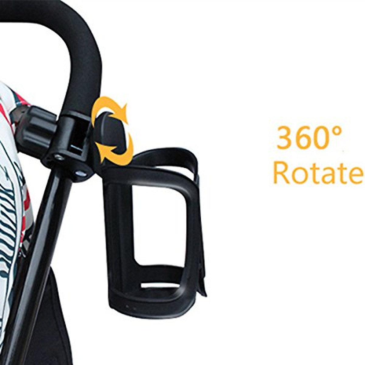 Cup Holder For Babyzen YOYO Stroller,360 Degrees Adjustable Drink Holder Universal For Baby Stroller/Pushchair, Bike Cup Holder