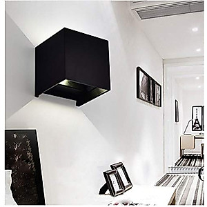 TAIYH Modern LED Light Wall Lamp - Wall Washer 12V LED Modern Wall Light, Adjustable Beam Angle Design, IP65 Waterproof LED Outdoor/Indoor Wall Light, for Hallway Living Room,Warm Light