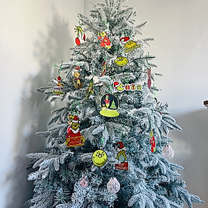 Christmas Tree Ornaments, 24Pcs Felt Hanging Charms Christmas Tree Ornament Xmas Holiday Decorations