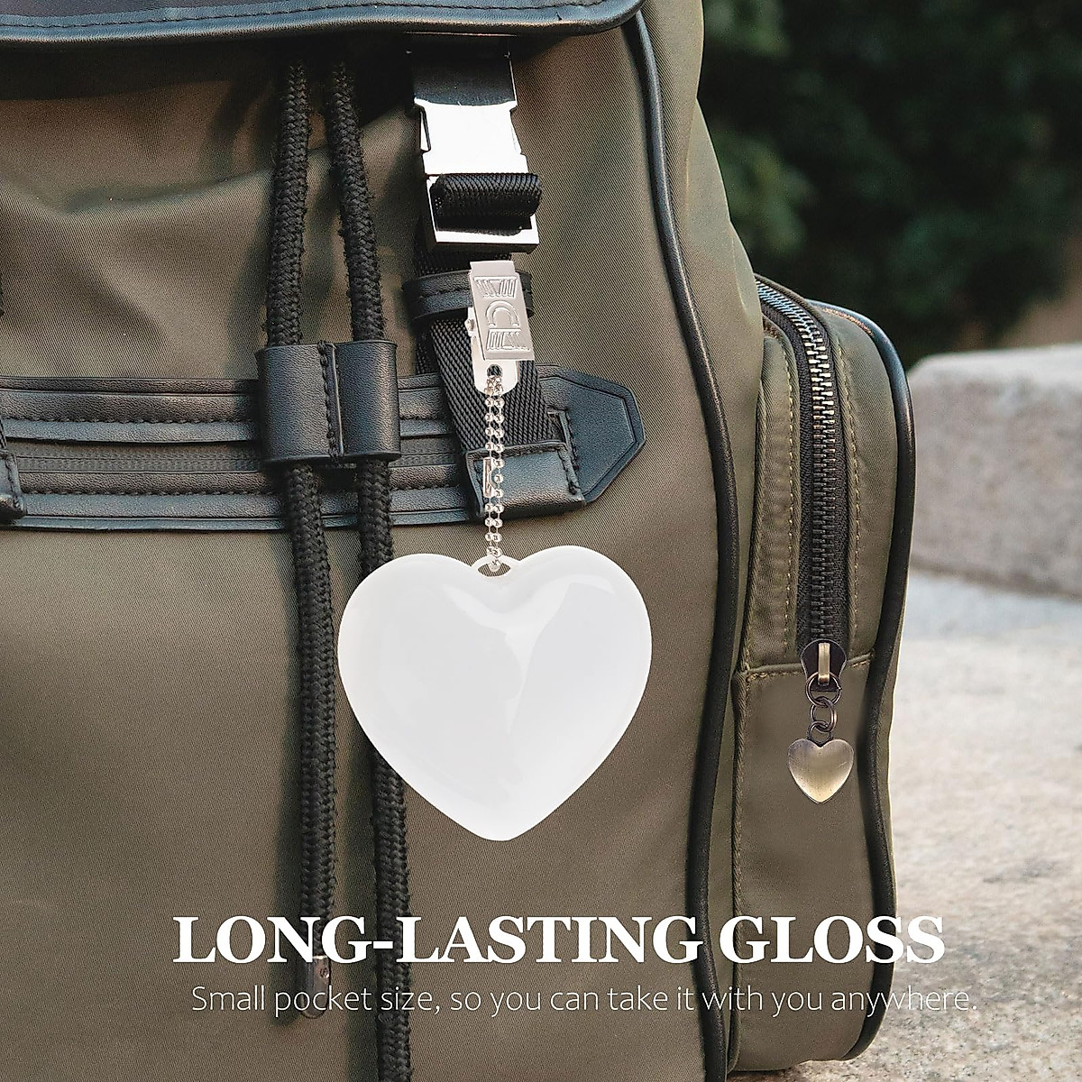 Uonlytech Heart LED Light Handbag Illuminator Touch Sensor Lamp Xmas Cold White Tree Hanging Ornament Valentines Day Gift Party Favor