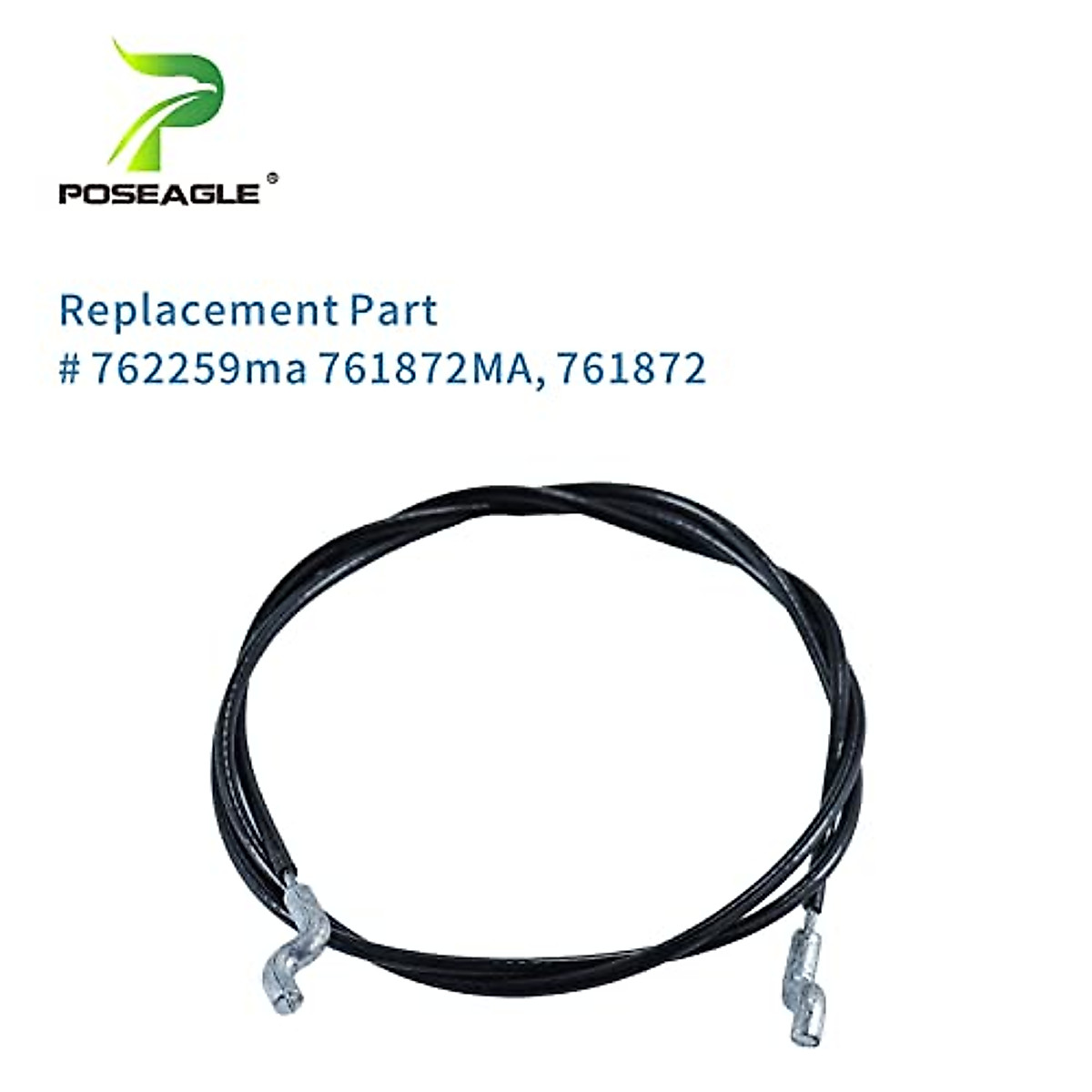 POSEAGLE 762259MA Auger Drive Cable Replaces Craftsman 762259ma, Craftsman 762259, Murray 762259MA, Murray 1501124MA
