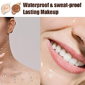 Tattoo Cover Up Makeup Waterproof,Tattoo Concealer For Dark Spots, Scars,Birthmarks Vitiligo,Scar Cover Up Makeup Waterproof,Tattoo Cover-Up Makeup,Body Makeup Cover for Men and Women (2x30ml)