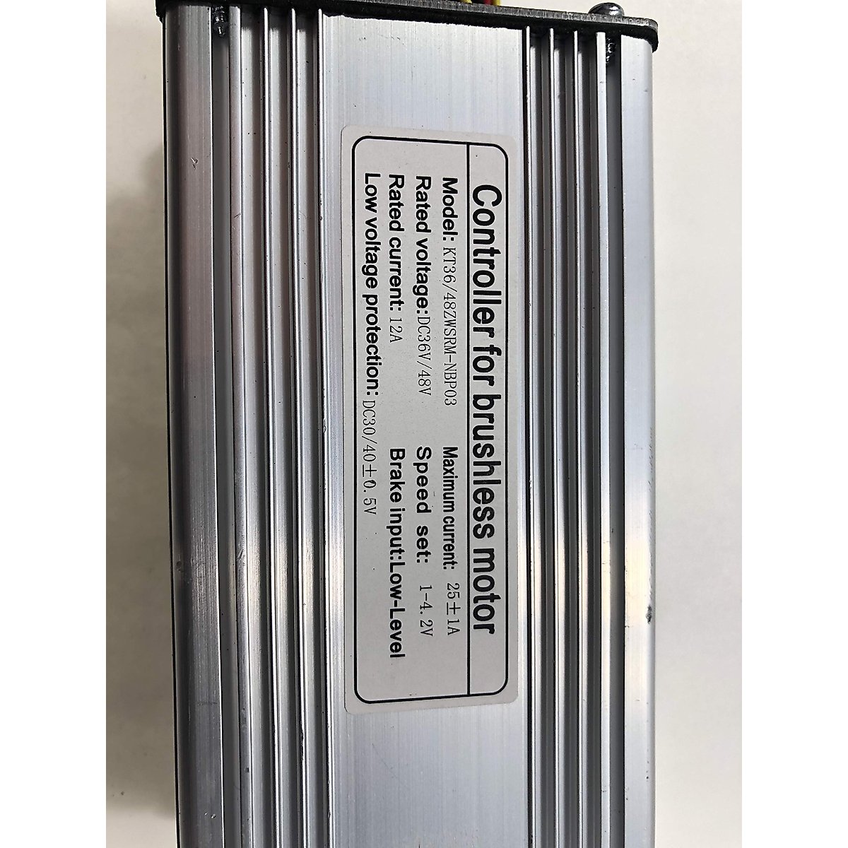 NBpower Ebike Controller 36V/48V 25A Brushless DC Sine Wave Controller, with Regenerative Function for Electric Bike
