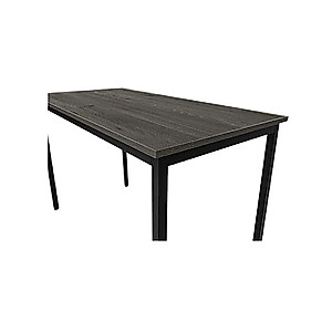 Atlas Desk (Walnut), Barricks Utility Table with Laminate Top & Steel Legs Table, Utility, 24X47, Simplistic Iron Frame Dining Table Teak Color
