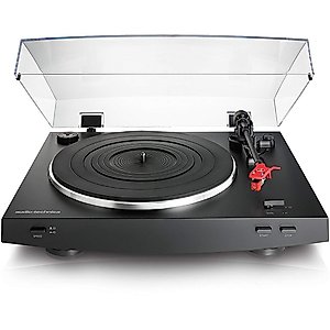 Audio-Technica AT-LP3BK Fully Automatic Belt-Drive Stereo Turntable, Black