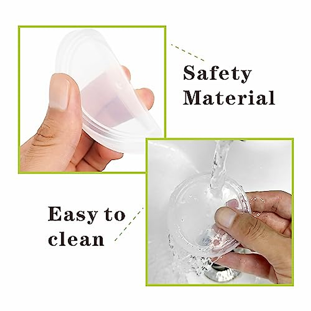 Oui Yogurt Jar Lids, 48 Pcs Oui Yogurt Jar Lids Set, Clear Plastic Jar Replacement Lids Compatible with Oui Yogurt Jars, Lids for Oui Yogurt Jars