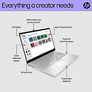 HP Envy Business Laptop, 17.3" FHD IPS Display, Intel Core i7-1260P, Windows 11 Pro, 32GB RAM, 1TB SSD, Thunderbolt 4, HDMI, Backlit Keyboard, Numeric Keypad, Long Battery Life, TD