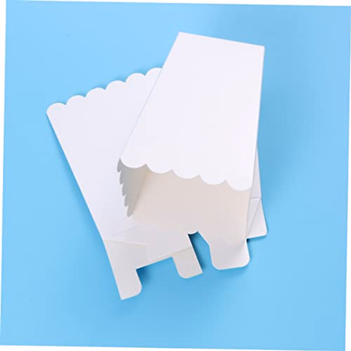 UPKOCH 50PCS Popcorn Box Disposable Snack Cups Paper Serving Holder Candy Popcorn Party Candy cartons Paper Food Basket Snack Containers Popcorn tub White Candy Box European and American