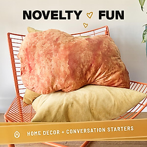 Nuggeez, Original Chicken Nugget Pillow - 22 inch Soft Plushie Aesthetic Room Decor - Funny & Cool Deep Fried Design - Funky Stuffed Food Pillow Cushion to Stay Cozy in Your Fun House