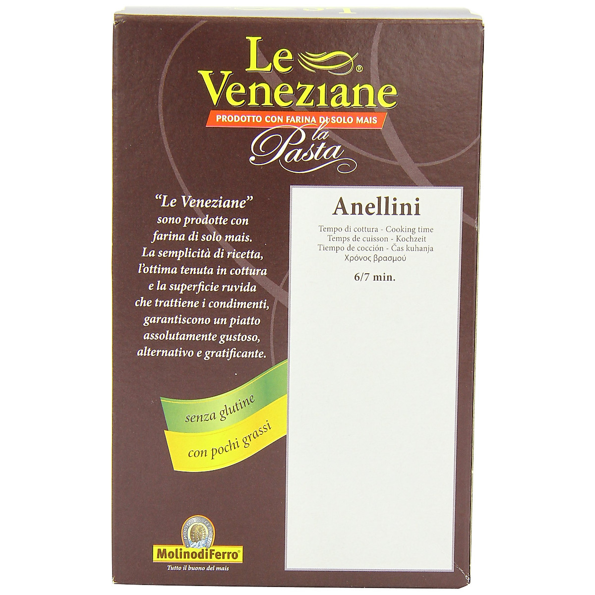 Le Veneziane - Italian Anellini Pastina [Gluten-Free], (4)- 8.8 oz. Pkgs