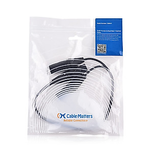 Cable Matters Balanced XLR Splitter Cable 1.5ft / 0.5m, XLR Y Splitter Cable 2 Male to 1 Female, XLR Y Cable 1 Female 2 Male