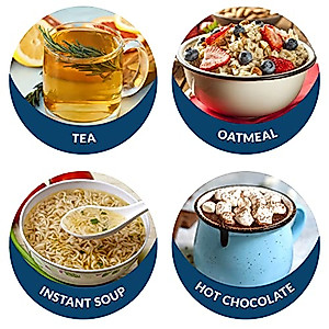 Nostalgia Retro Stainless Steel Electric Tea and Water Kettle, 1.7 Liters, Auto-Shut Off & Boil-Dry Protection, Water Level Indicator Window, Aqua