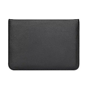 PU Leather Breifcase Stand Carrying Sleeve for Microsoft Surface Pro 6 12.3 / Samsung Galaxy Book2 12 / Google Pixel Slate 12.3 / HP Elite x2 13 / Apple iPad Pro 12.9 III (2018) (Black)
