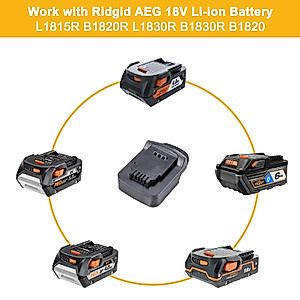 Adapter Converter for Ridgid AEG 18V Hyper li-ion to Dewalt 20V DCB205 DCB206 DCB200 Li-ion Power Tool Battery