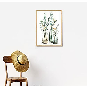 Art Knitting Paint by Number for Adults Beginner Students Kids,Ideal Gift Choice for Birthday,Anniversary or Any Festival.DIY Acrylic for Room Decor (16x20, Flowers in The Bottles No.1)