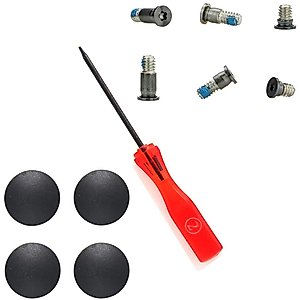 Padarsey Pentalobe Bottom Case Screws +4 Pack Rubber Case Feet+ Pentalobe Screwdriver Compatible for MacBook Pro Retina 13'' A1708 2016-2017, A2159 A2289 A2338 M1 EMC 3578 2020 (Grey)