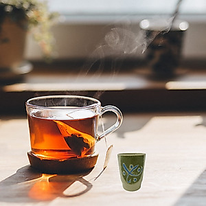 Ceramic Japanese Handleless Tea Cup, Small Authentic Beverage Cups with No Handle, Kitchen Dinner Party Supplies, 3 Inches