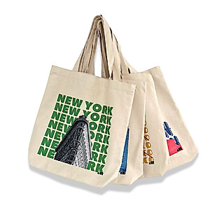 ODD Story Canvas Tote Bag for Women, Shoulder Laptop Bag for Work, Aesthetic Tote Bag for Everyday, Reusable Shopping Bag