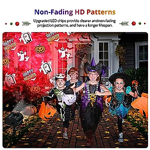 Temgin Christmas Projector Lights Outdoor, 2-in-1 48 HD Effects Patterns & 10 Ocean Wave Snowflake Projectors with Remote Control Timer, IP65 Holiday Light Projector for Xmas Halloween Home Party