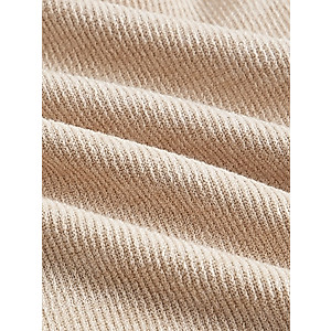 SOLY HUX Girl's Rib Knit Sleeveless Cami Crop Top and Wide Leg Pants 2 Pieces Solid Apricot 8-9Y