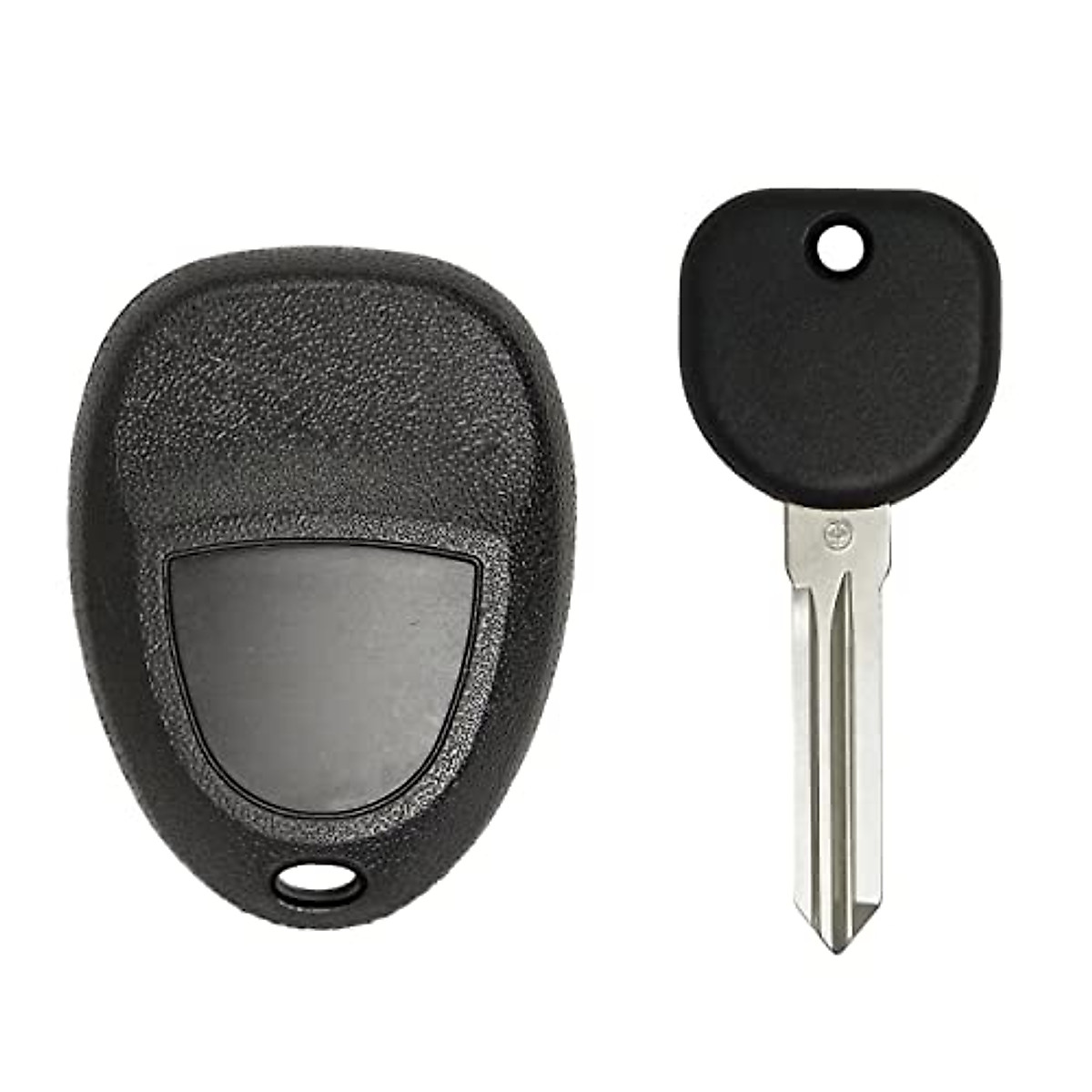 Keyless2Go Replacement for Keyless Entry Car Key Vehicles That Use 4 Button 15913421 OUC60270, Self-Programming - with New Uncut Transponder Ignition Car Key Circle Plus B111