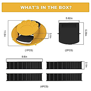 Bucket Lid Mouse/Rat Trap, Flip N-Slide Automatically Resets Humane Or Lethal Trap Door Style, 5 Gallon Bucket Mouse Lid Trap Indoor Outdoor