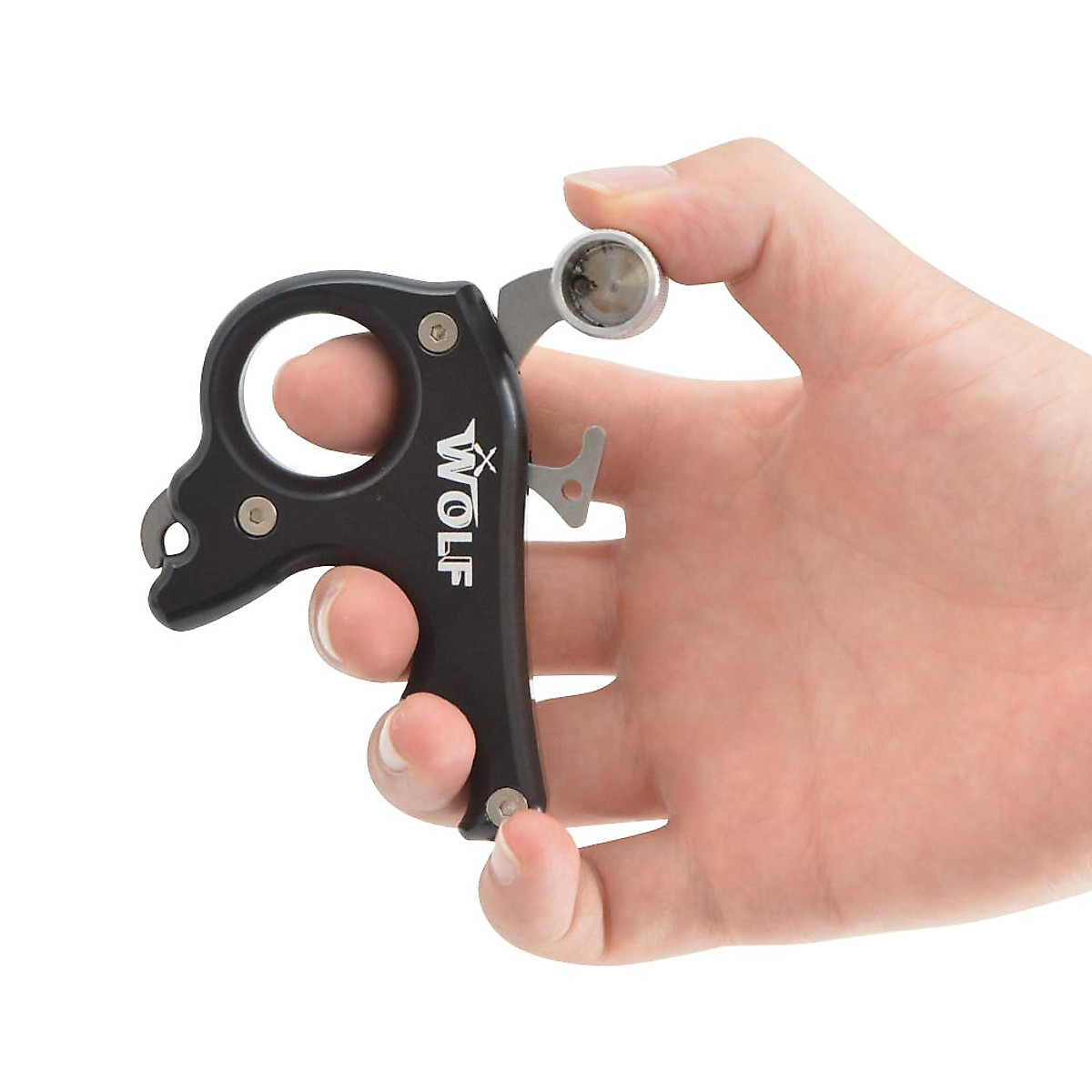 SHARROW Archery Release Aids 3 Fingers Compound Bow Release Aids Gear Compound Bow Accessory(Black)