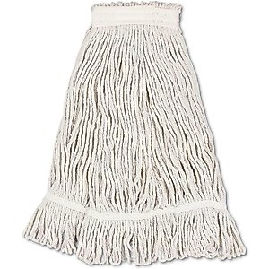 Soro Essentials- 32 oz. Cotton Webbed Mop Replacement Head- Commercial Loop-End Banded Cotton Webbed Mop Head Heavy Duty Mop Head for General and Floor Cleaning