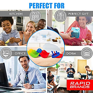 Rapid Brands 7-Piece Microwave Poached Egg & Omelette Cookware Set | Perfect for Dorm, Small Kitchen, or Office | Dishwasher-Safe, Microwaveable, & BPA-Free