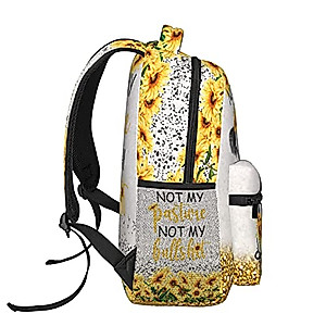 FuriTou Sunflower Cow Cow Sunflower Backpack Bull Cattle Double Shoulder Bag Cow Print Laptop Bagpack for Men Women Cow Stuff Accessories Bookbag for Work Camping Travel