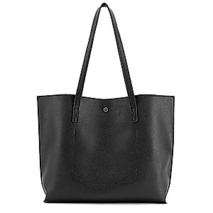 Fateanuki Womens Purses and Handbags Faux Leather PU Tote Bag Sets for Women Crossbody Bags Satchel Purse 2Pcs