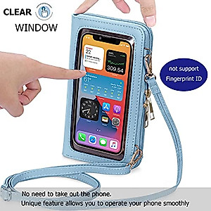 SMITH SURSEE Wallet Purse for Women Credit Card Holder with RFID, Small Crossbody Purse Phone Bag Wristlet Clutch 2 Straps